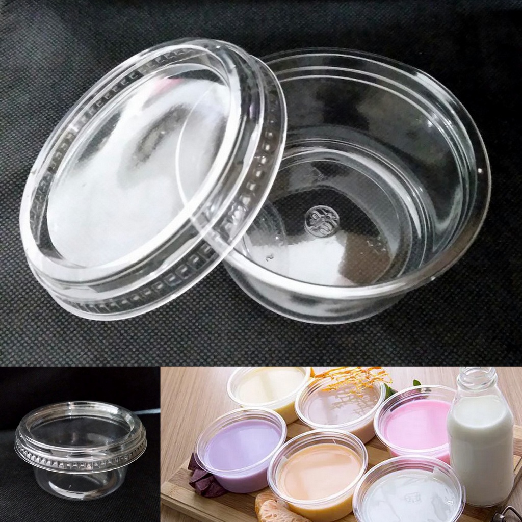 200ml SIP Pudding Cup + Lid – Jelly Pudding Glass (50 pcs) | Shopee ...