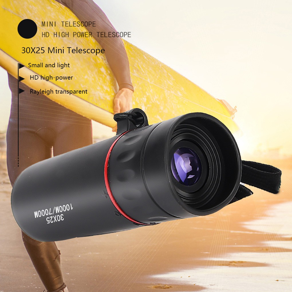 30x25 HD Monocular Telescope Outdoor Hiking Mini Telescope | Shopee ...