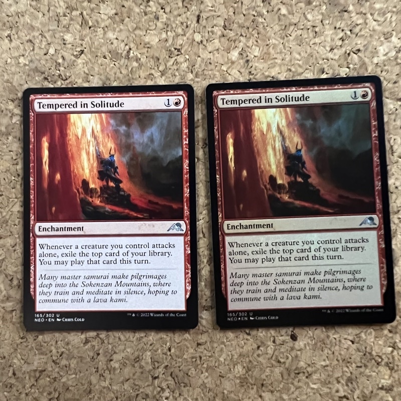 MTG TEMPERED IN SOLITUDE (ENCHANTMENT) KAMIGAWA NEON DYNASTY (RED ...