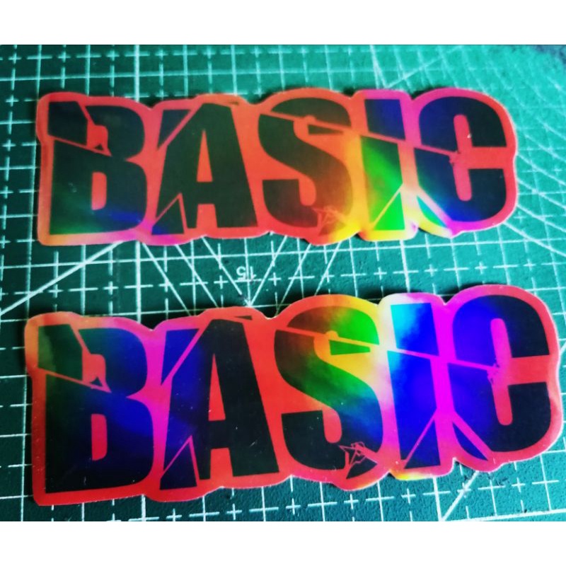 BASIC Sticker Logo for Motorcycle / Bike / Helmet | Shopee Philippines