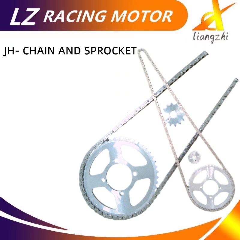 MOTORCYCLE PARTS JH CHAIN AND SPROCKET SET FOR TMX/ XTZ/FZ16/ETC ...