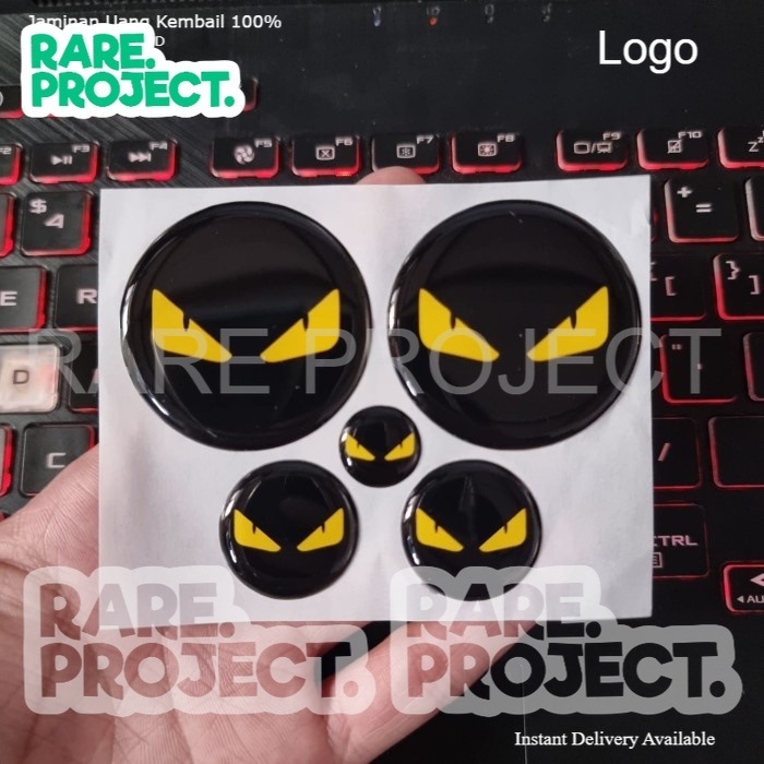 Fendi MONSTER STICKER EMBLEM NMAX AEROX LEXI MOTORCYCLE STICKER 1 SET ...