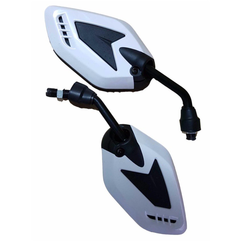 Motorcycle Side Mirror (Silver) 10mm stem thread size | Shopee Philippines