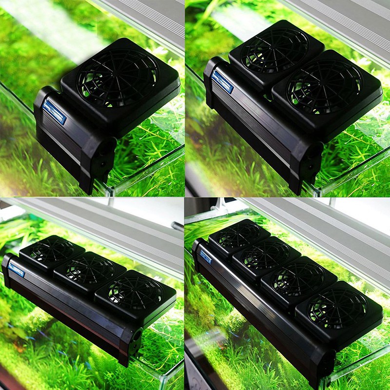 Aquarium Fish Tank Adjustable Wind Cooler Water Cooling Fan (1/2/3/4 ...