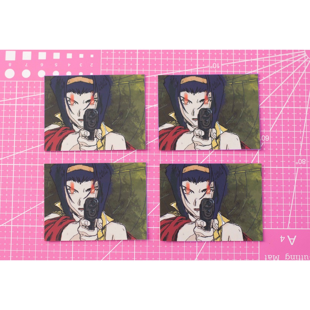 Cowboy Bepop Sticker Faye / Anime Sticker / Fanart / Vinyl Sticker ...