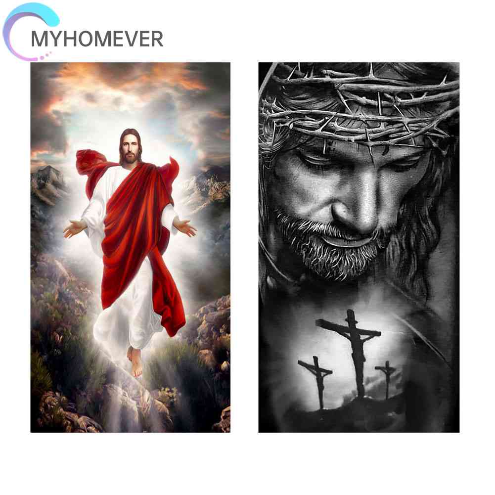 Jesus Oil Paint By Numbers Kits Canvas Picture Wall Art DIY Craft ...