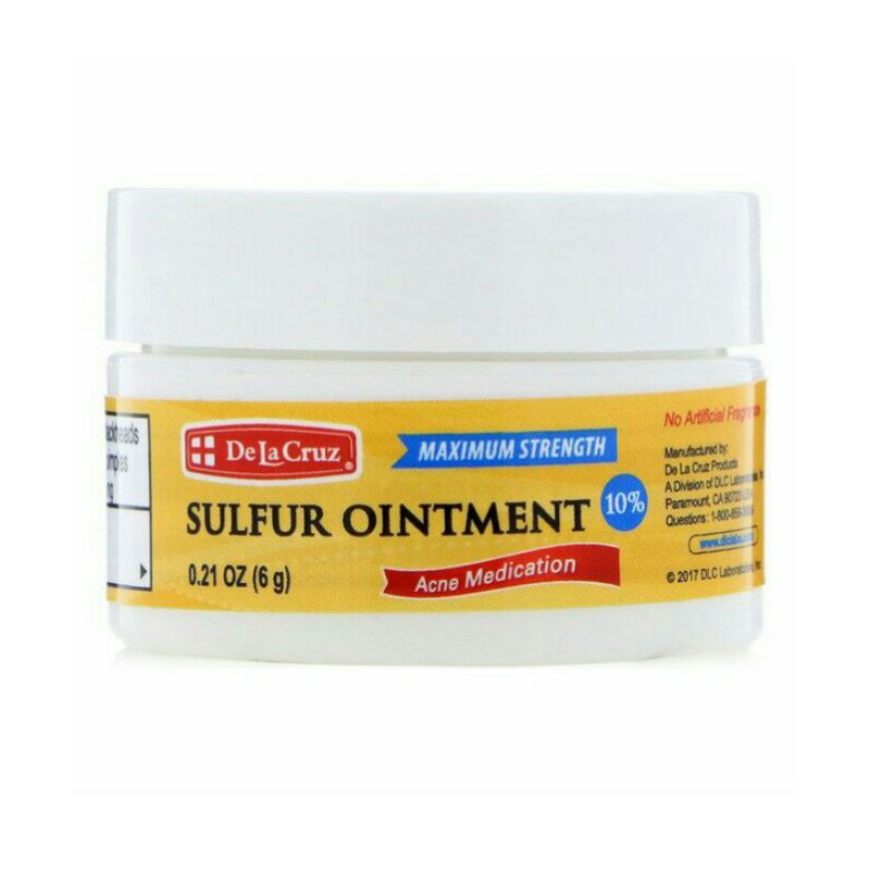 Dela Cruz Sulfur Ointment Acne Medication 73.7/6g | Shopee Philippines