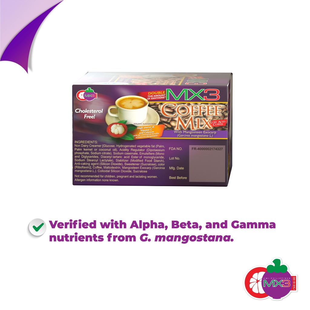 MX3 Coffee Mix with G. Mangostana | Shopee Philippines