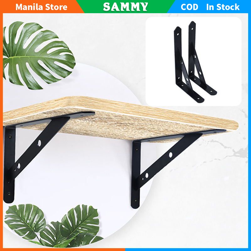 1pair Heavy Duty Shelf Brackets 90 Degree 20/30cm Triangle Shelf ...