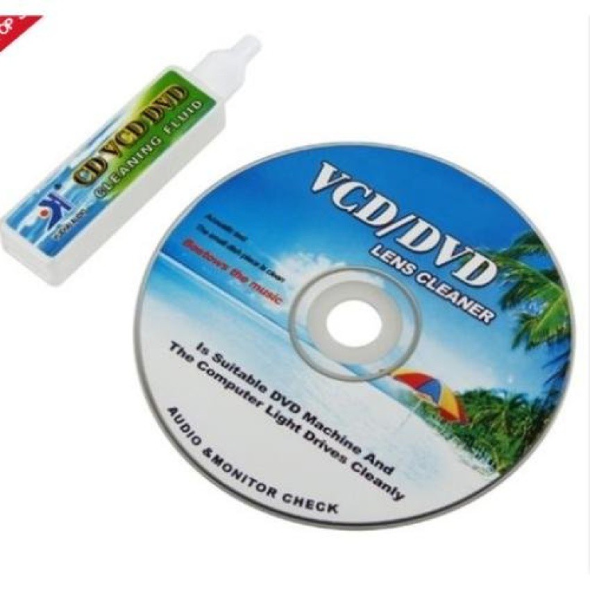 WHITE CD/VCD/DVD LENS Player and Drive Cleaner--ST-005 | Shopee Philippines