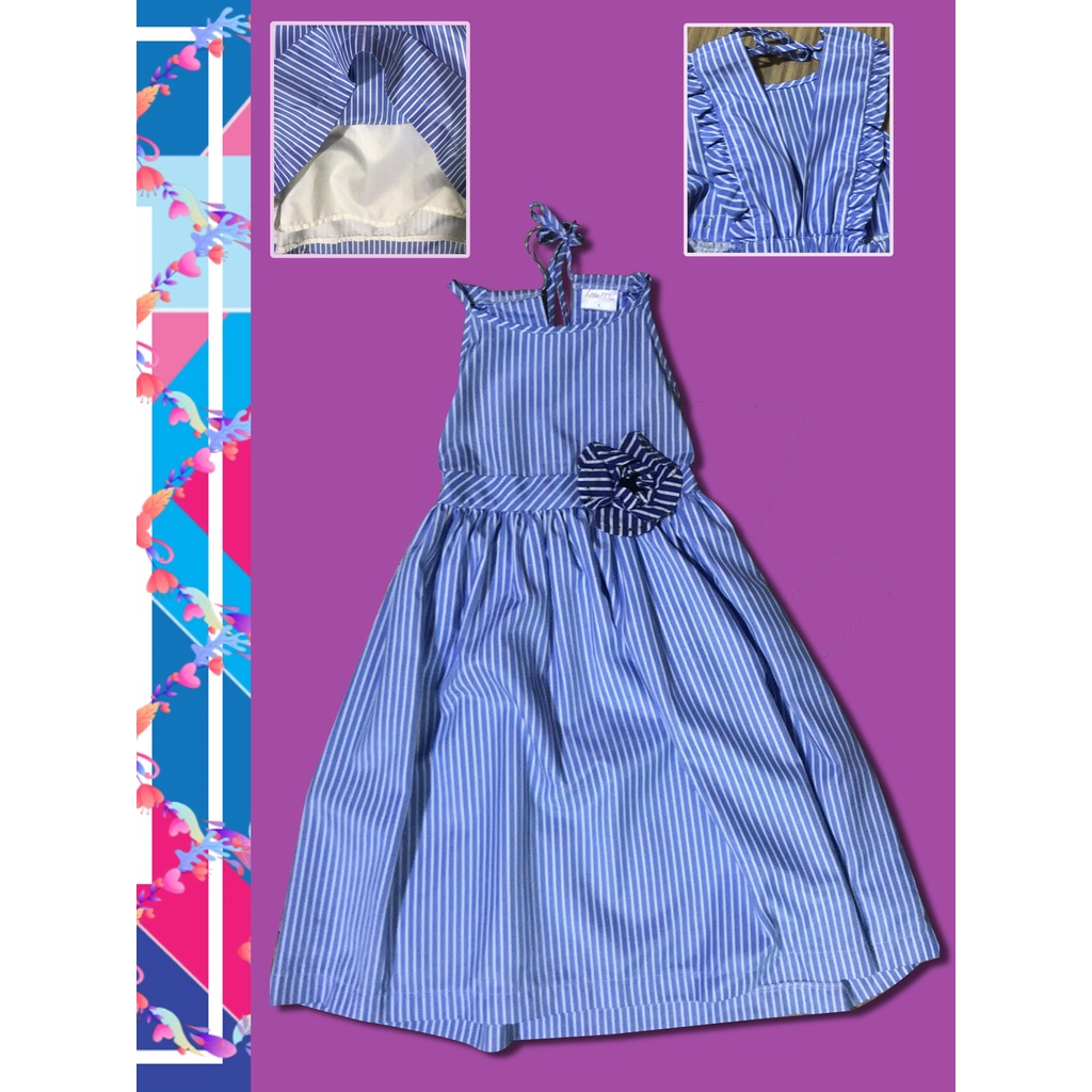 Pre Loved Little Miss Blue Dress For Kids Girls 4 To 5 Years Old