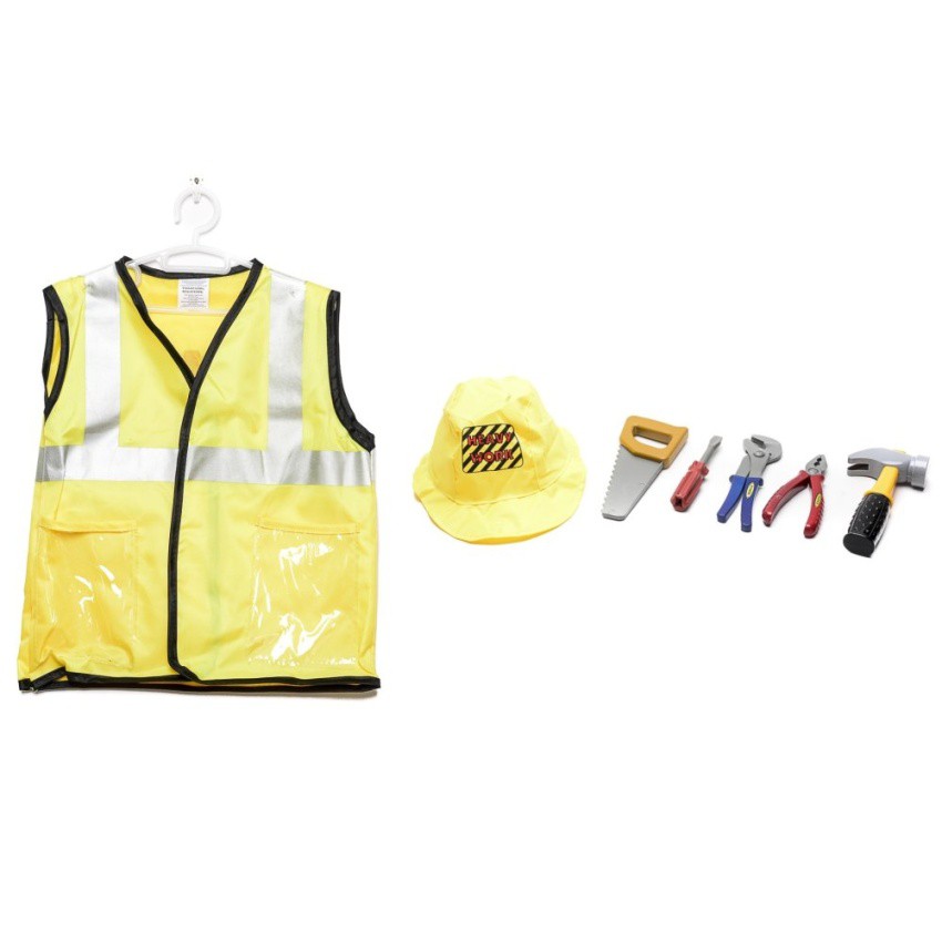 Le Sheng Construction Worker Dress-Up Kids Costume Set (0950) | Shopee ...