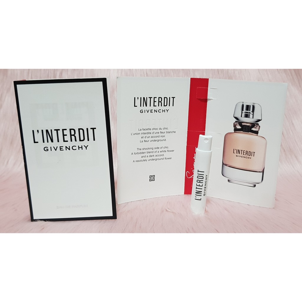 Givenchy L'Interdit Eau de Parfum / Eau de Toilette Sample Spray, 1mL ...