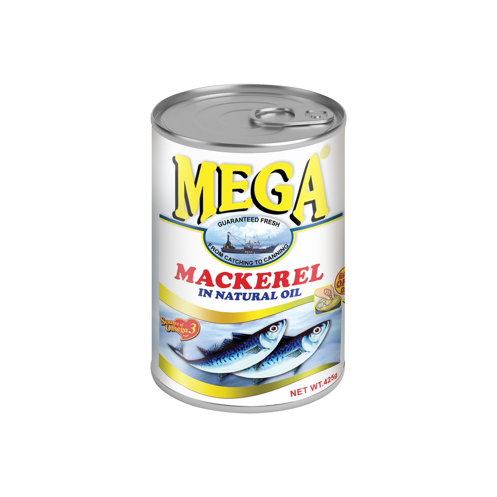 Mega Mackerel Natural Oil 425G | Shopee Philippines