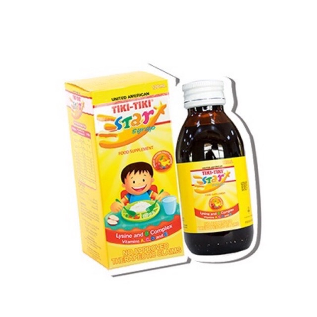 TIKI TIKI star syrup 120ml VITAMINS FOR KIDS NATASHA | Shopee Philippines