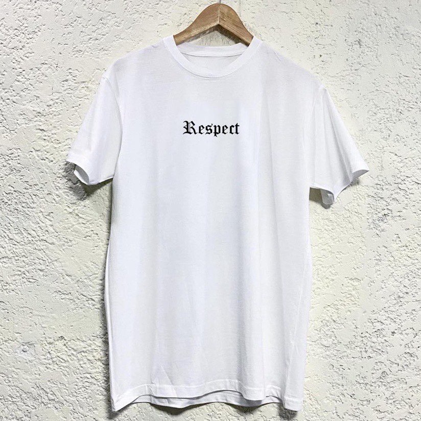 RESPECT MINIMALIST DESIGN UNISEX COTTON TSHIRT (WITH FREEBIES) | Shopee ...