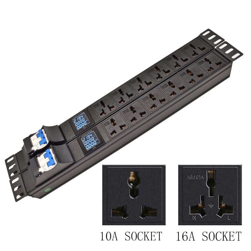 19" 6-Position Power Distribution Unit (PDU) Power Supply Unit with ...