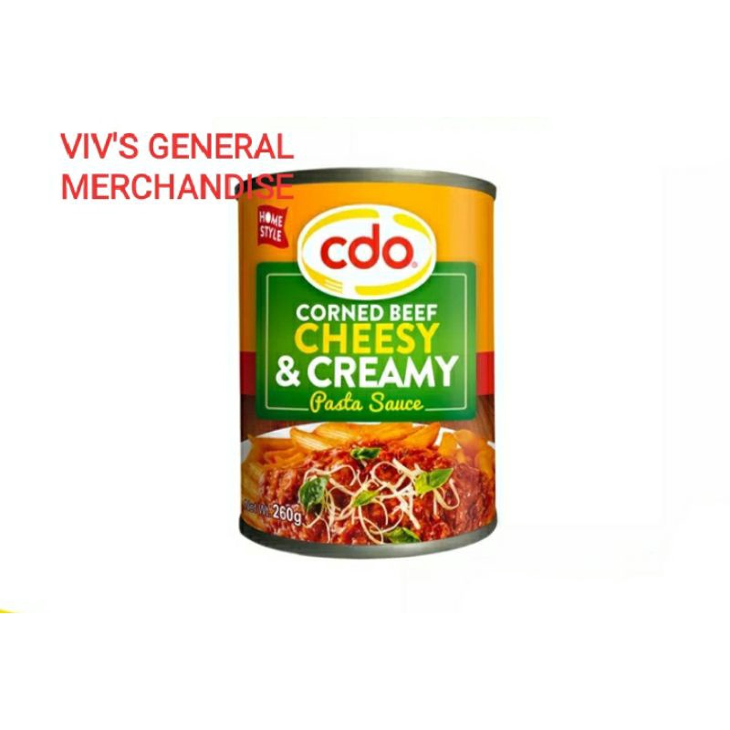 CDO Corned Beef Cheesy and Creamy Pasta Sauce ( 260 g ) | Shopee ...
