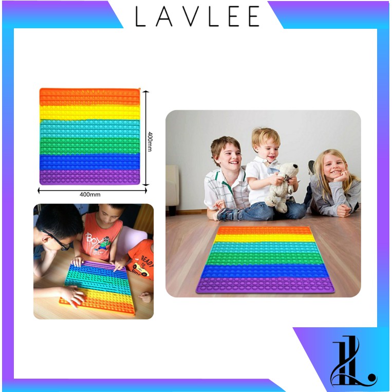 {Lav - M7073} Pop It Big Size 40 CM / Fidget Bubble Toys 400 Holes ...