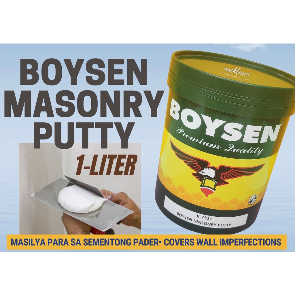 Boysen Masonry Putty #7311 ️ 1 Liter ️ Masilya for Walls Pader ️ Covers ...