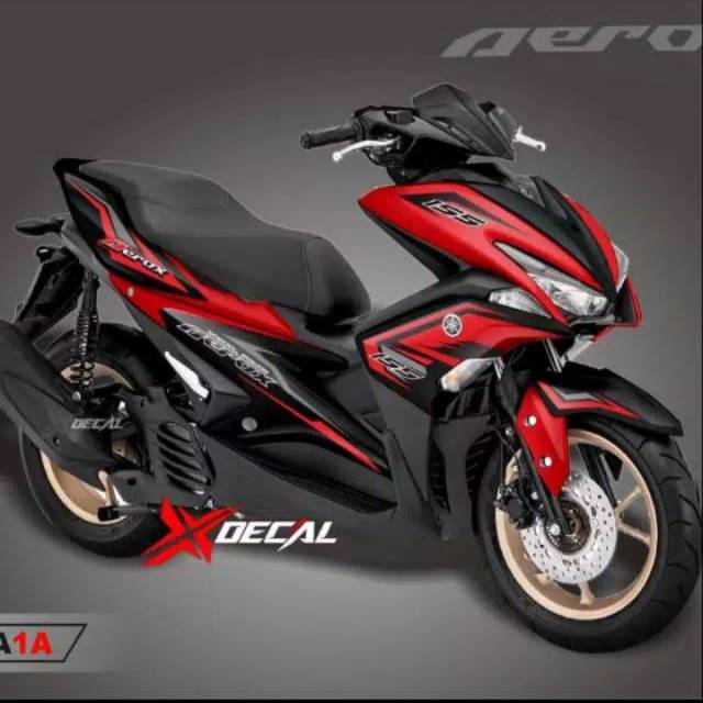 Decal aerox full body red black | Shopee Philippines