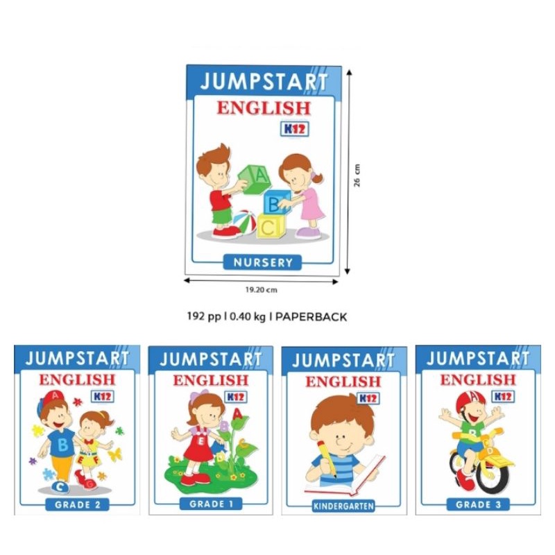 JUMPSTART ENGLISH-K-12 WORKBOOKS Nursery to Grade 3 | Shopee Philippines