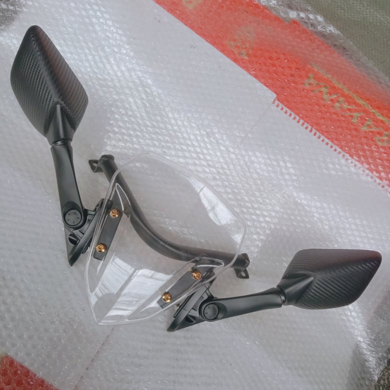 MIO i 125 /m3 SET SIDE MIRROR with BRACKET and VISOR (see the ...