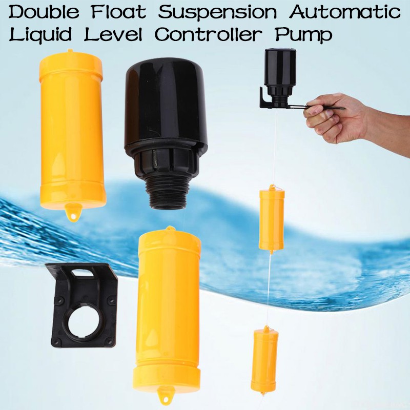 Double Float Suspension Automatic Liquid Level Controller Pump Switch 70-AB Float 220V Water ...