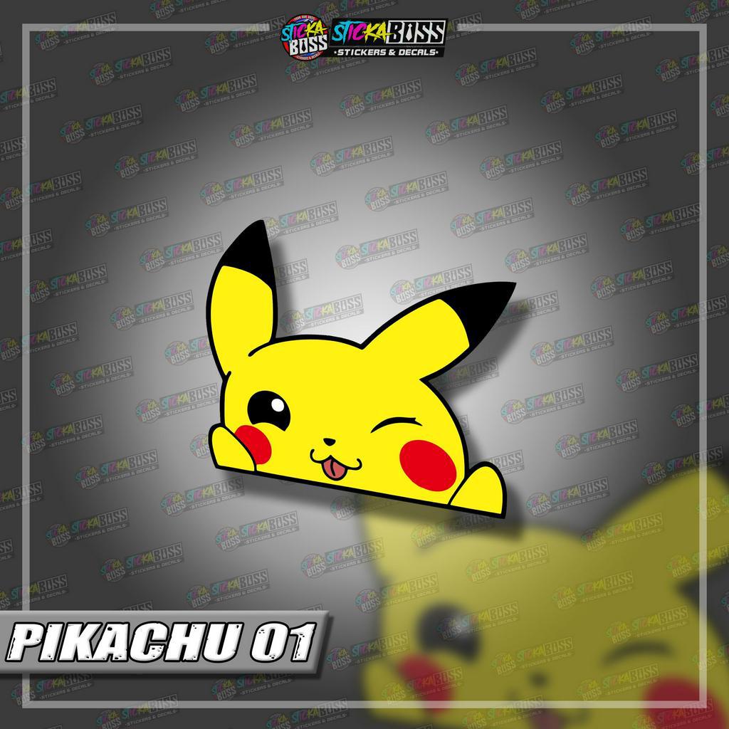 POKEMON | ANIME PEEKER STICKER【VINYL PRINTED】( LAMINATED / WATERPROOF ...