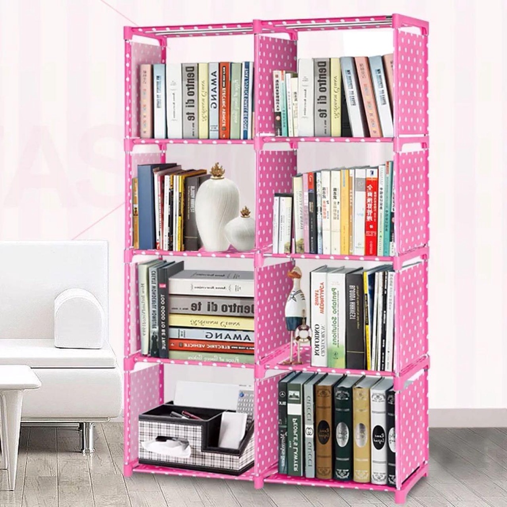 (2KG) Portable Bookshelf/Multipurpose Shelf/Magazine Rack/2X5 Stacking ...