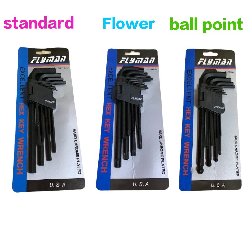 Allen wrench set(Hex,flower,Ballpoint) | Shopee Philippines