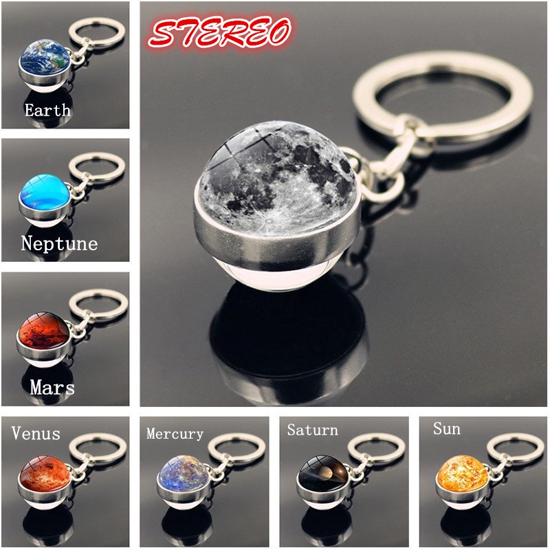 New Arrival Milky Way Sun Moon Planet Keychain Pendant Galaxy Nebula ...