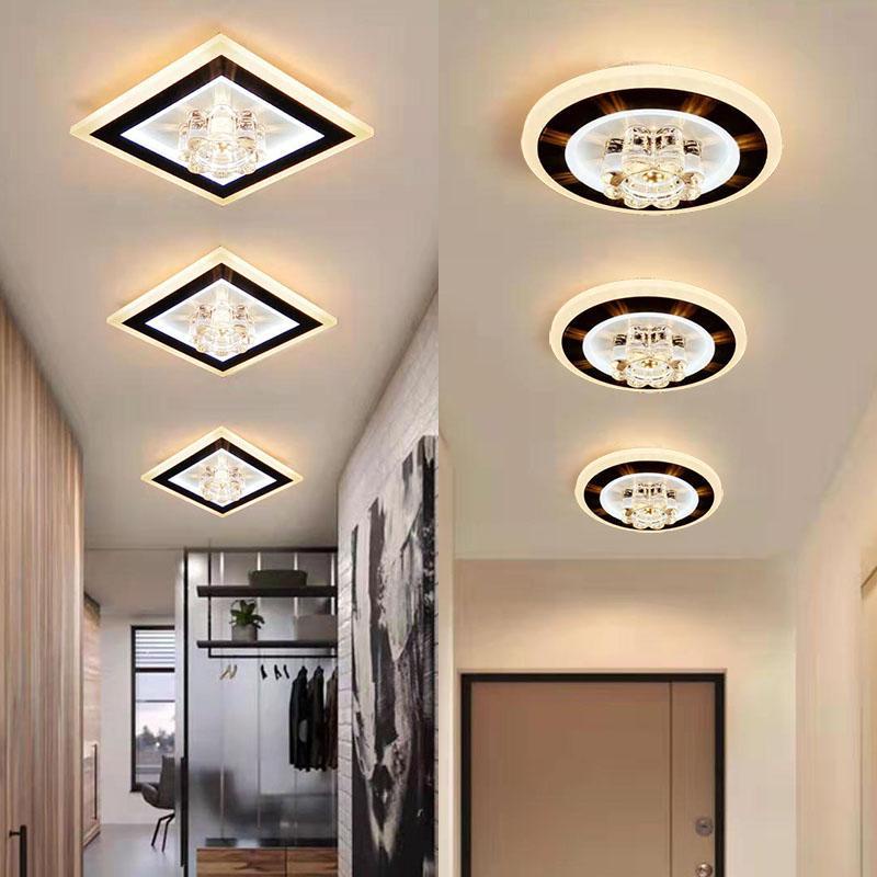 Modern LED aisle light corridor light LED crystal ceiling light luxury ...