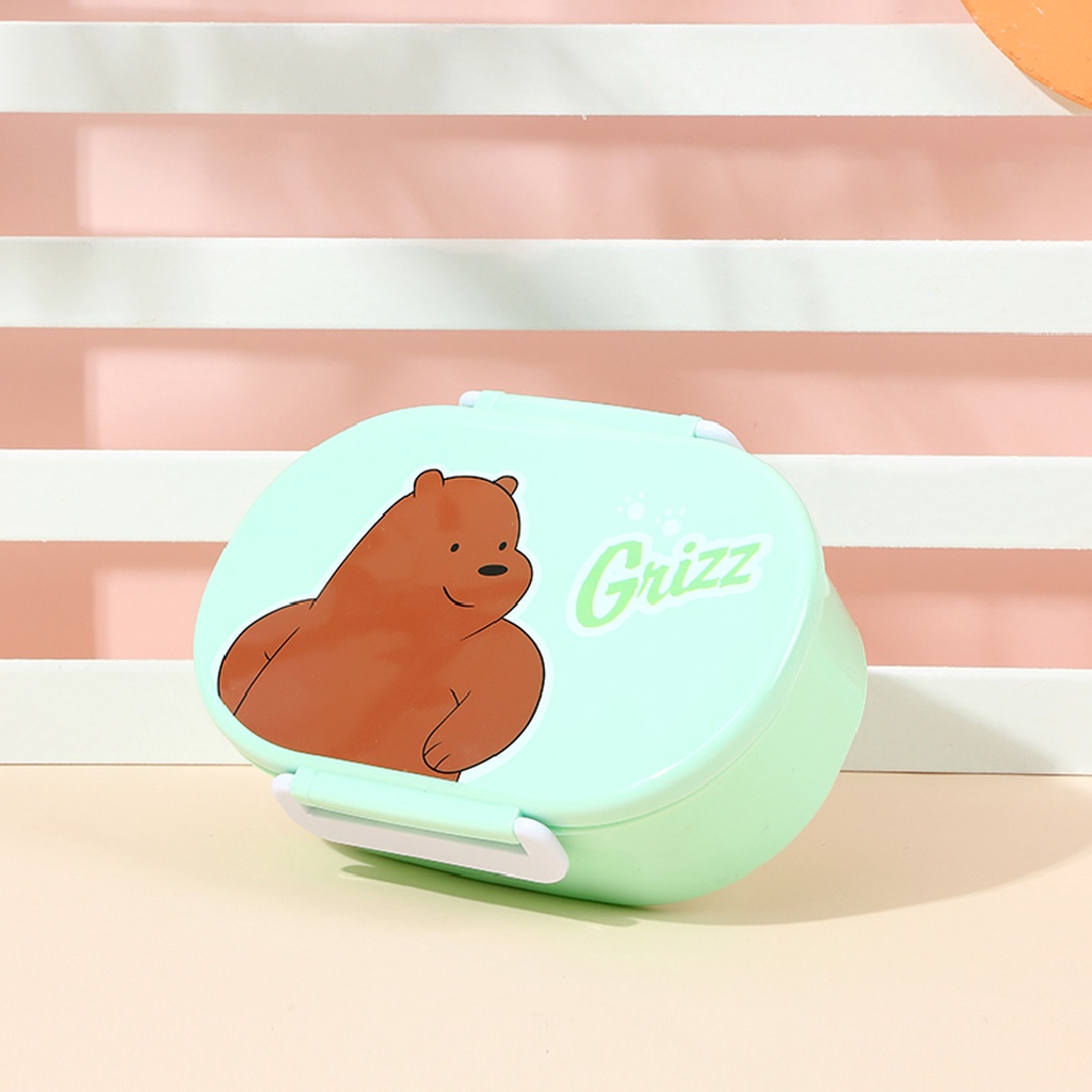 Miniso Lunch Box We Bare Bears Lunch Box 650ml 2grids Large Imitation ...