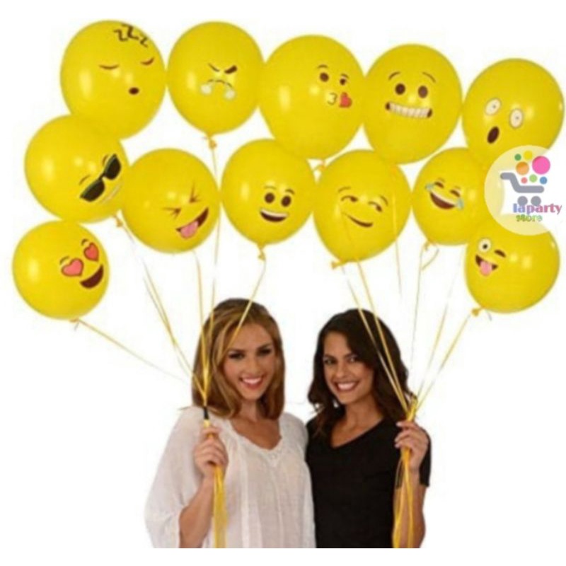 Emoticon Latex Balloons / Emoji Balloons / Retail Emoji Character ...