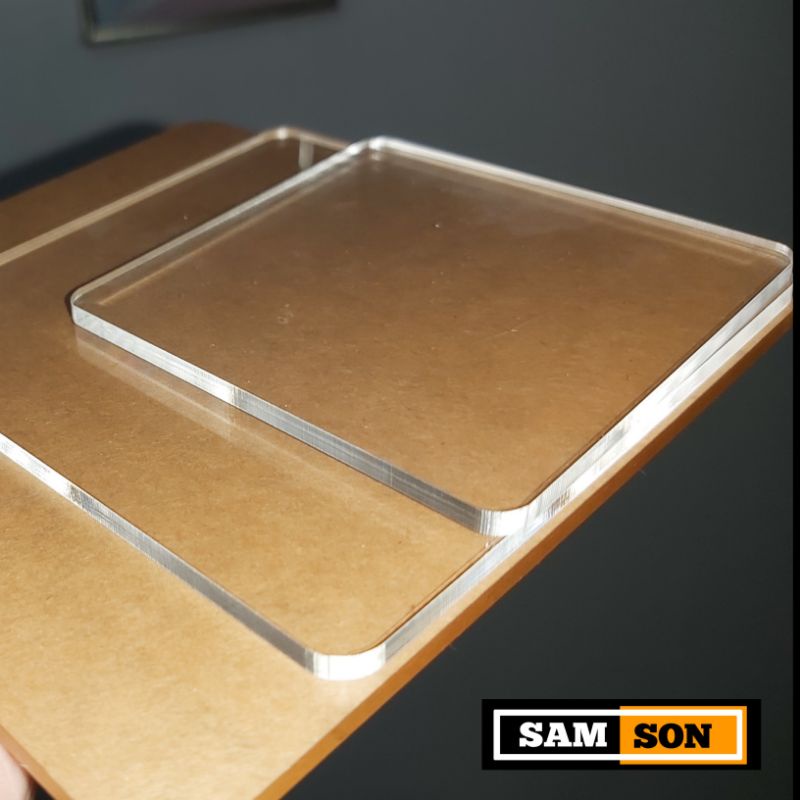 Acrylic Stand Base 3mm square smooth side Corner | Shopee Philippines