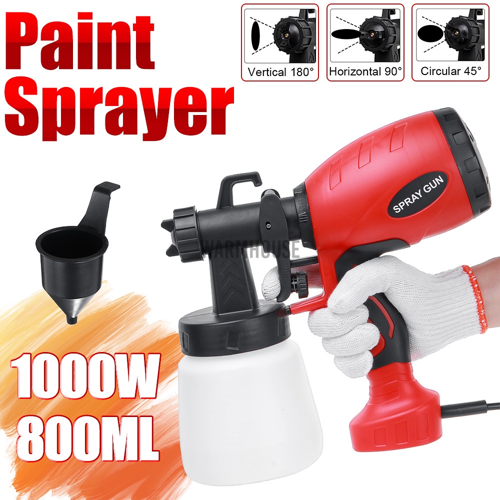Warmhousestore 1000W Electric Paint Sprayer Portable High Power ...