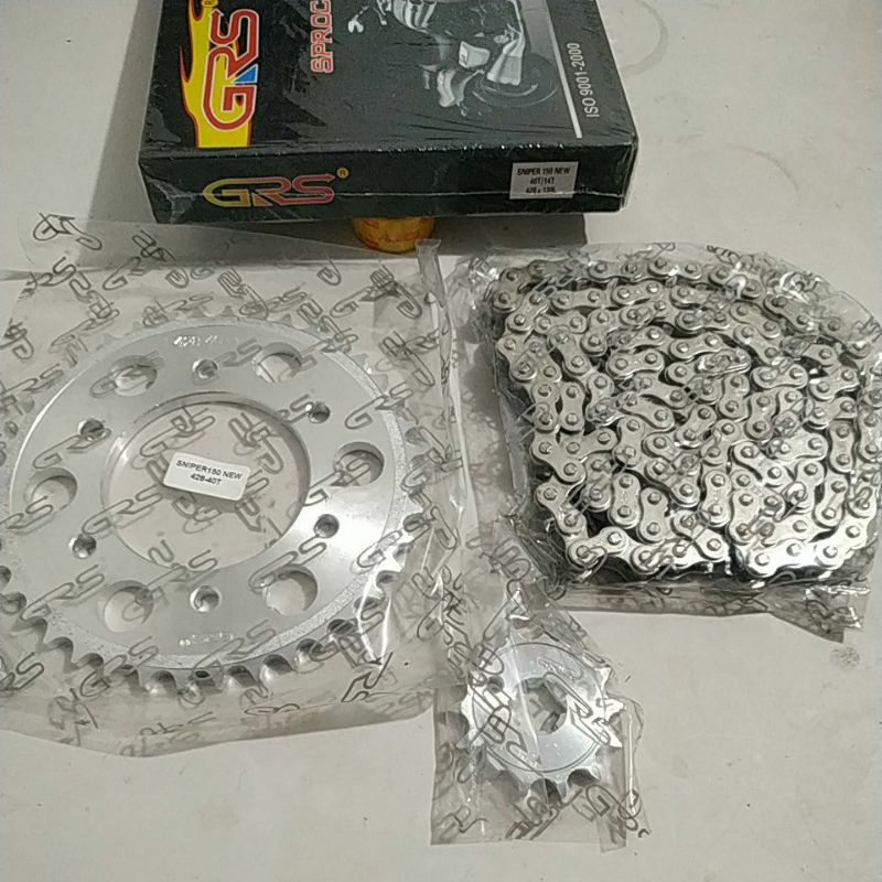 SNIPER 150/155NEW SPROCKET CHAIN SET 43T/14T no.428x130 | Shopee ...
