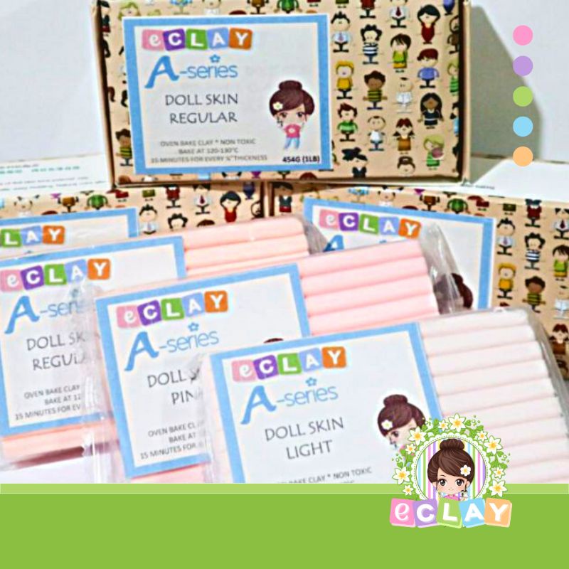 eCLAY A-SERIES SKIN POLYMER CLAY 227g / 454g | Shopee Philippines