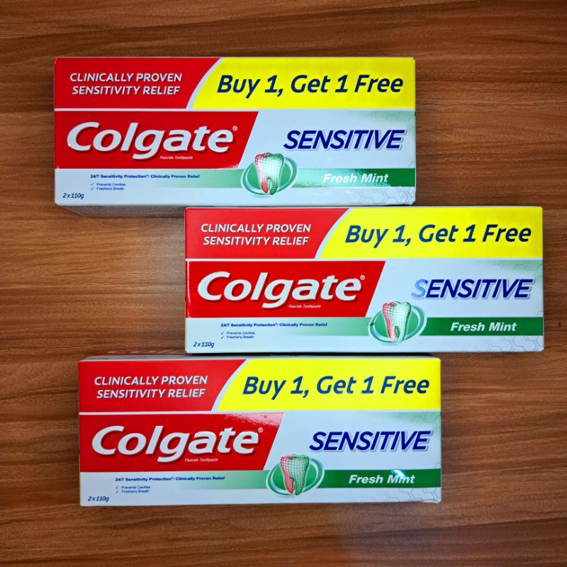 Colgate Sensitive Fresh Mint Buy 1 Get 1 (2x110g) 1 box | Shopee ...