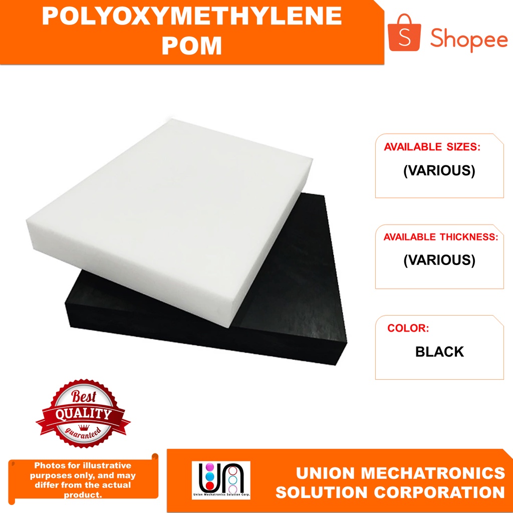 1pc Raw Materials POM (Polyoxymethylene) Black Plastic Plate Thickness ...