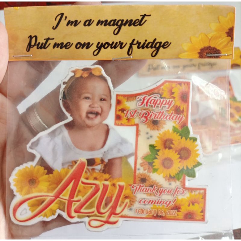 number ref magnet sunflower design | Shopee Philippines