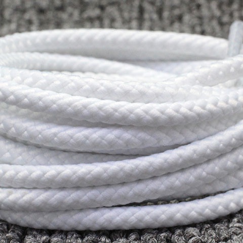 Shoelace Shop White Shoes Canvas Shoes Pure White Shoelace Rope Men's ...