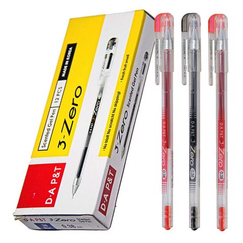 Box of 12 D-A P&T 3-zero liquid gel pens / 0.38mm zero pen (Made in ...