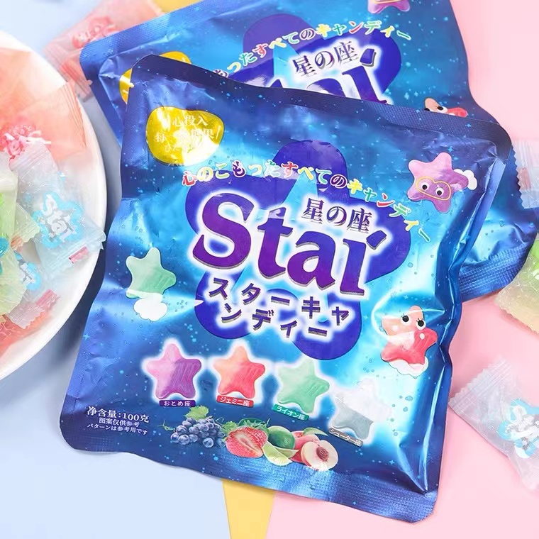 Star Fruity Candy Mixed With Up To 15 Percent Fruit Juice Shape ...