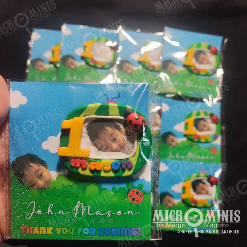 Coco Melon Frame Magnet Customized Clay personalized souvenir ref ...
