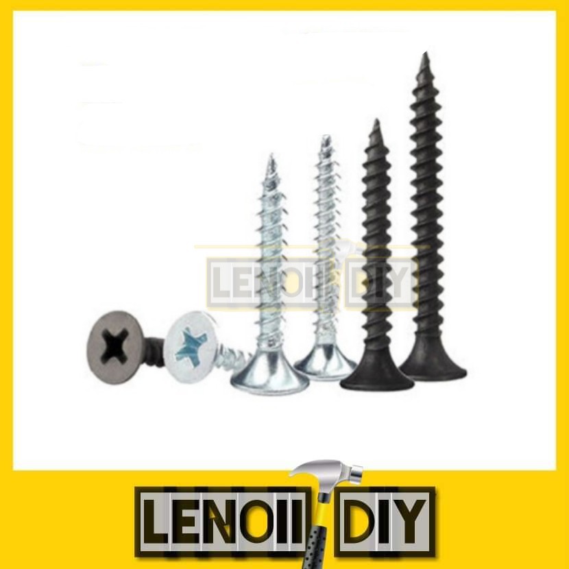 900GM - 1KG 6 STAG Drywall Screw Partition Screw Screw Hitam Black ...