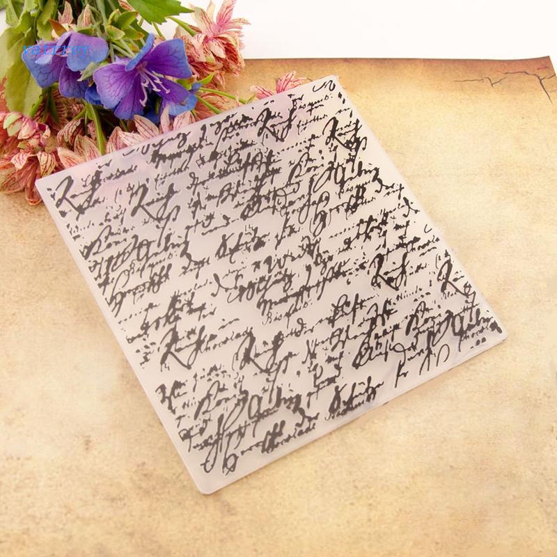 VA Cute Embossing Folder Handwritten Words Background Embossing ...