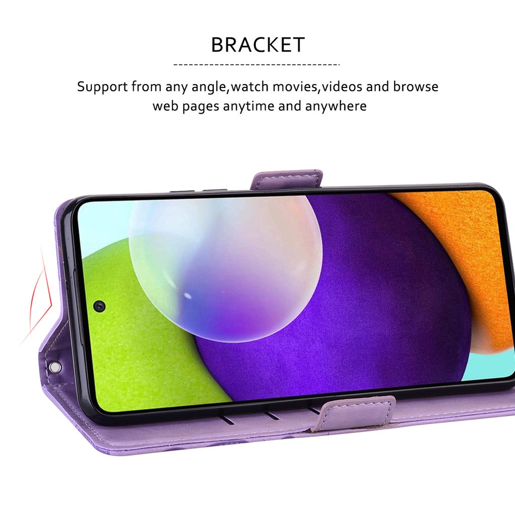 Lace Leather Flip Case For Samsung Galaxy A07 A17 A56 a36 A06 A26 A16 A15 A05 A05s A25 A35 A55 ...