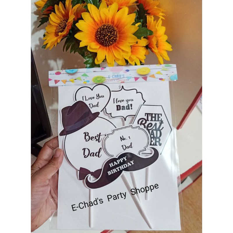 Cake Topper for Best Dad Theme | Shopee Philippines